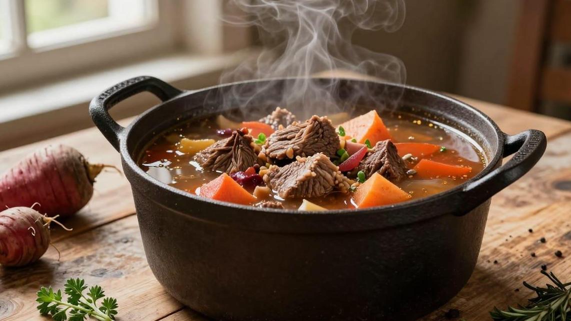 Beef and vegetable soup: why browning the meat changes everything in ...